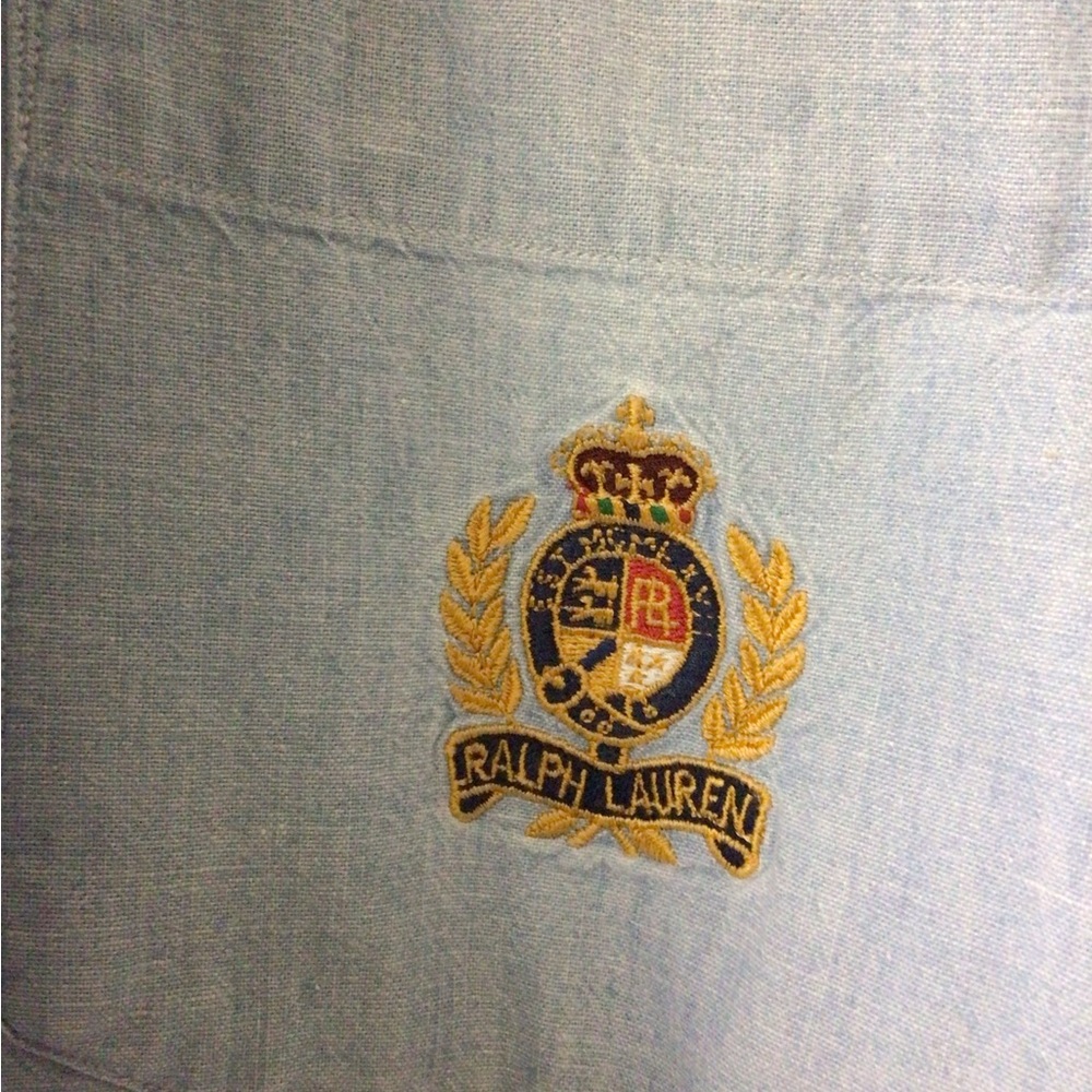 Vintage Ralph Lauren Embroidered Crest Bottom Down Co… - Gem